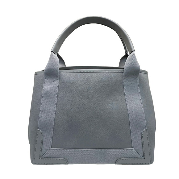 Balenciaga | Bags | Balenciaga Navy Blue Cabas Tote Bag Gray Gris ...